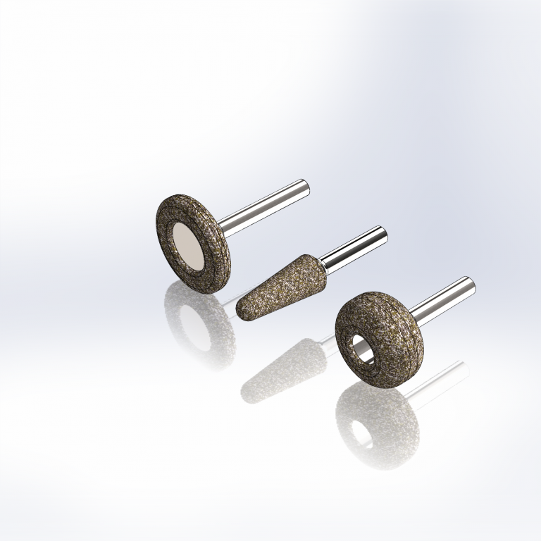 Diamond burrs with shank Ø8 - Muzzi srl